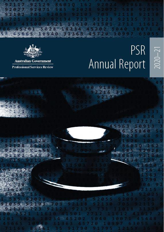Annual Report 2020-21 | Professional Services Review (PSR)