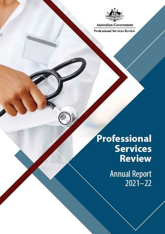 Annual Report 2021-22 | Professional Services Review (PSR)